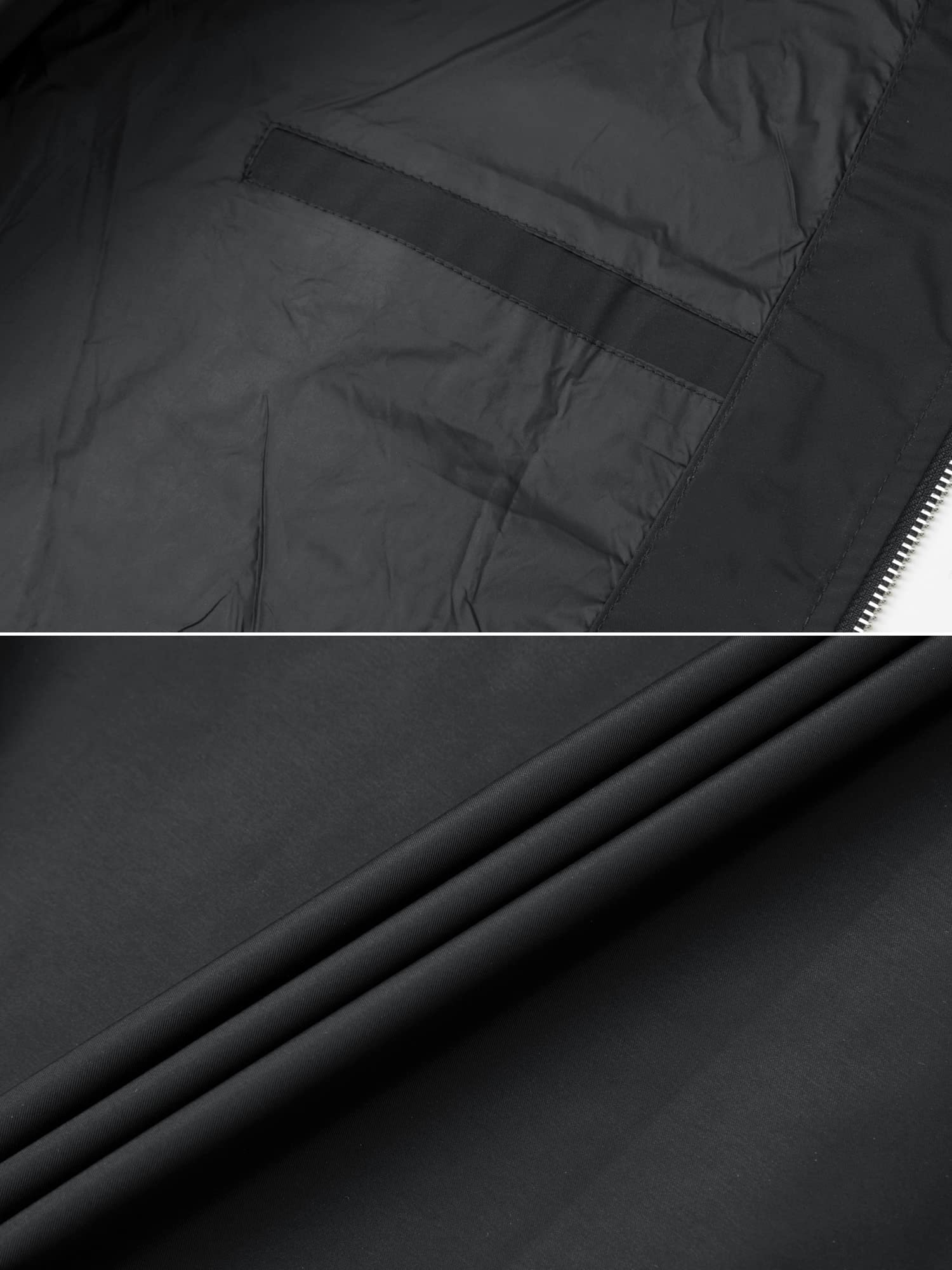 TACVASEN Bomber Jacket Men Black Jacket Men Zip Up Mens Jackets Casual Stylish Lightweight Mens Bomber Jackets Lightweight Windbreaker Jacket