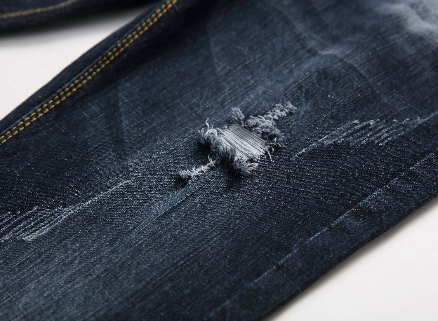 Men's Fashion Skinny Fit Ripped Distressed Stretch Comfy Washed Denim Jeans,553,36