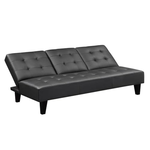 DHP Madison CupHolder Futon in Black
