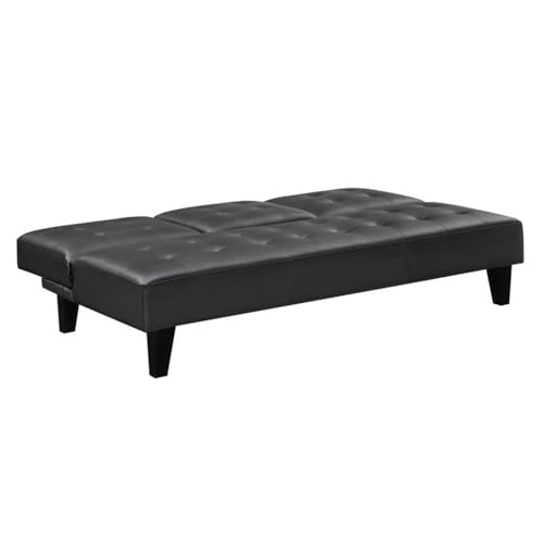 DHP Madison CupHolder Futon in Black