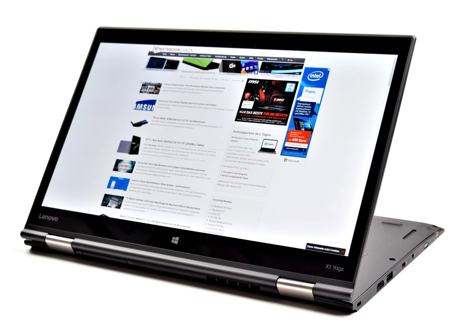 Lenovo Thinkpad X1 Yoga G2 Laptop Intel Core i5 2.60 GHz 8GB Ram 256GB SSD Windows 10 Pro (Renewed)