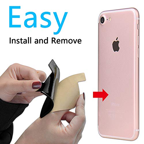 EGALO Phone Card Holder, Cell Phone Wallet, Ultra-Slim Silicone 3M Adhesive Stick-on ID Credit Card Phone Case Pouch Sleeve Pocket for Smartphones (iPhone/Android/Samsung Galaxy) - 6 Pack