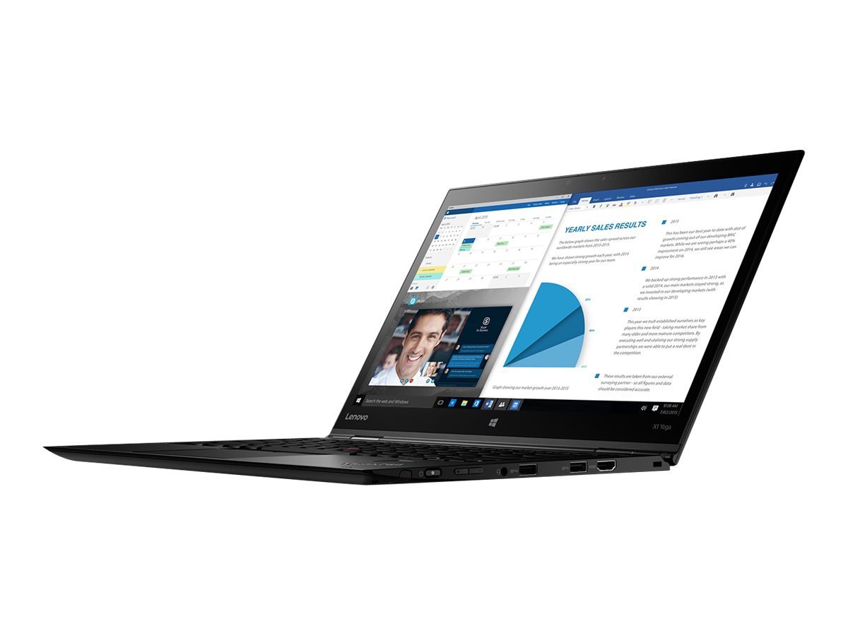 Lenovo Thinkpad X1 Yoga G2 Laptop Intel Core i5 2.60 GHz 8GB Ram 256GB SSD Windows 10 Pro (Renewed)