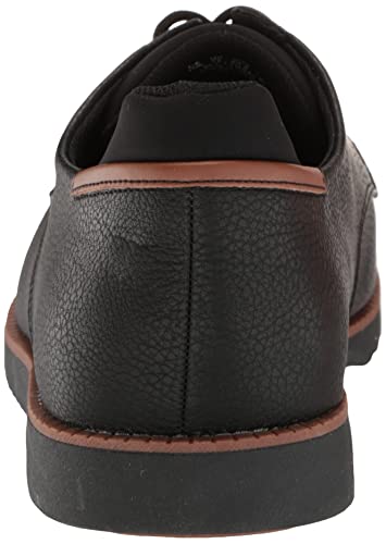 Dr. Scholl's Men's Sync Plain Toe Dress Casual Oxford, Black/Black Smooth, 10 US
