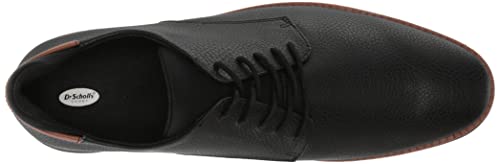 Dr. Scholl's Men's Sync Plain Toe Dress Casual Oxford, Black/Black Smooth, 10 US