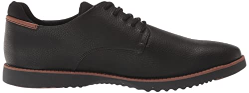 Dr. Scholl's Men's Sync Plain Toe Dress Casual Oxford, Black/Black Smooth, 10 US