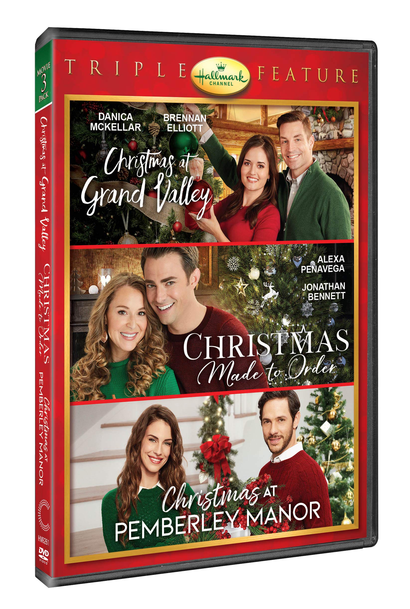 Hallmark Holiday Collection Triple Feature: Christmas At Grand Valley / Christmas Made to Order / Christmas at Pemberley Manor