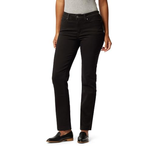 Levi Strauss Signature Gold Women's Curvy Totally Shaping Straight Jeans (Available in Plus Size), Night Sky-Waterless, 12 Short