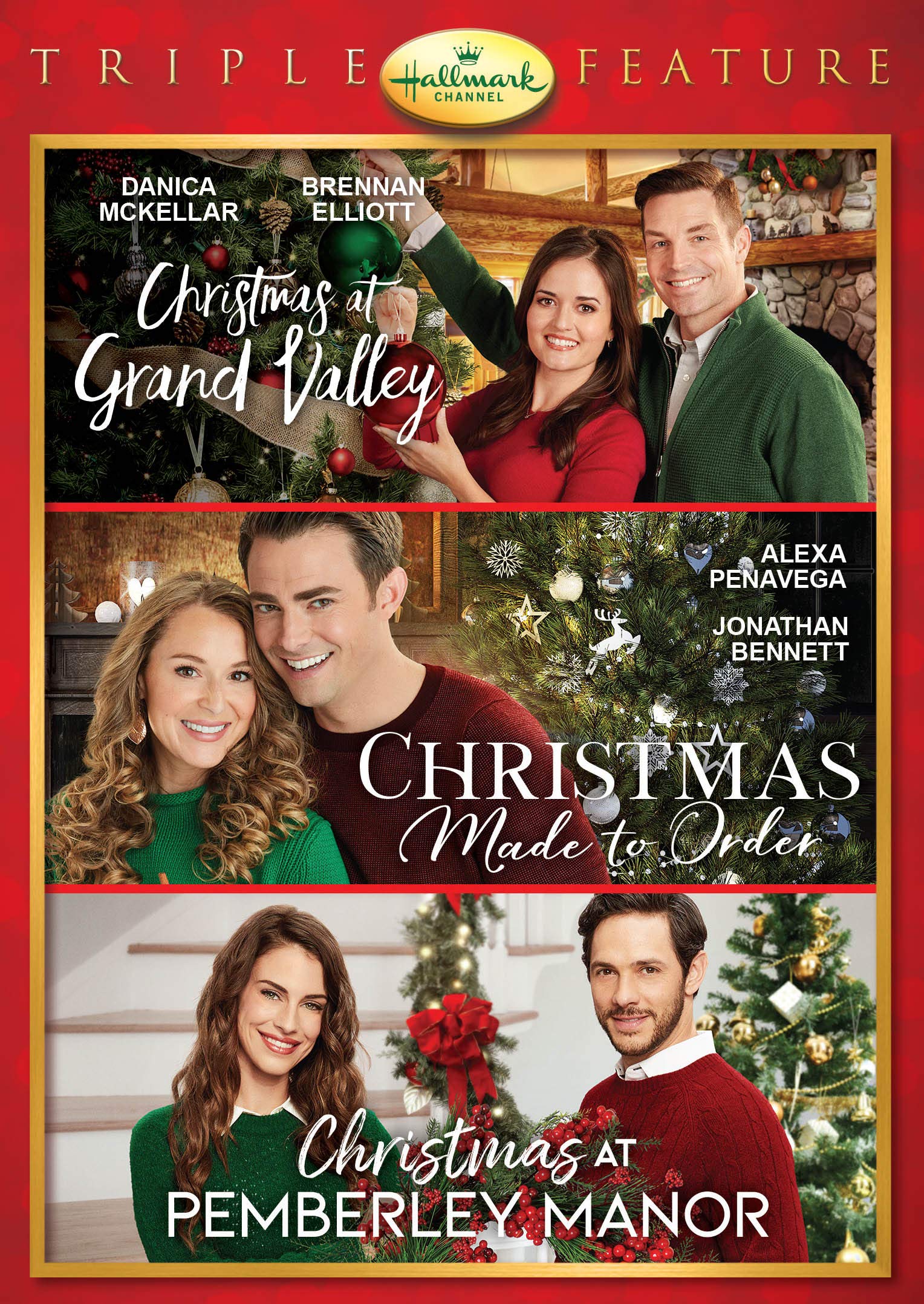 Hallmark Holiday Collection Triple Feature: Christmas At Grand Valley / Christmas Made to Order / Christmas at Pemberley Manor