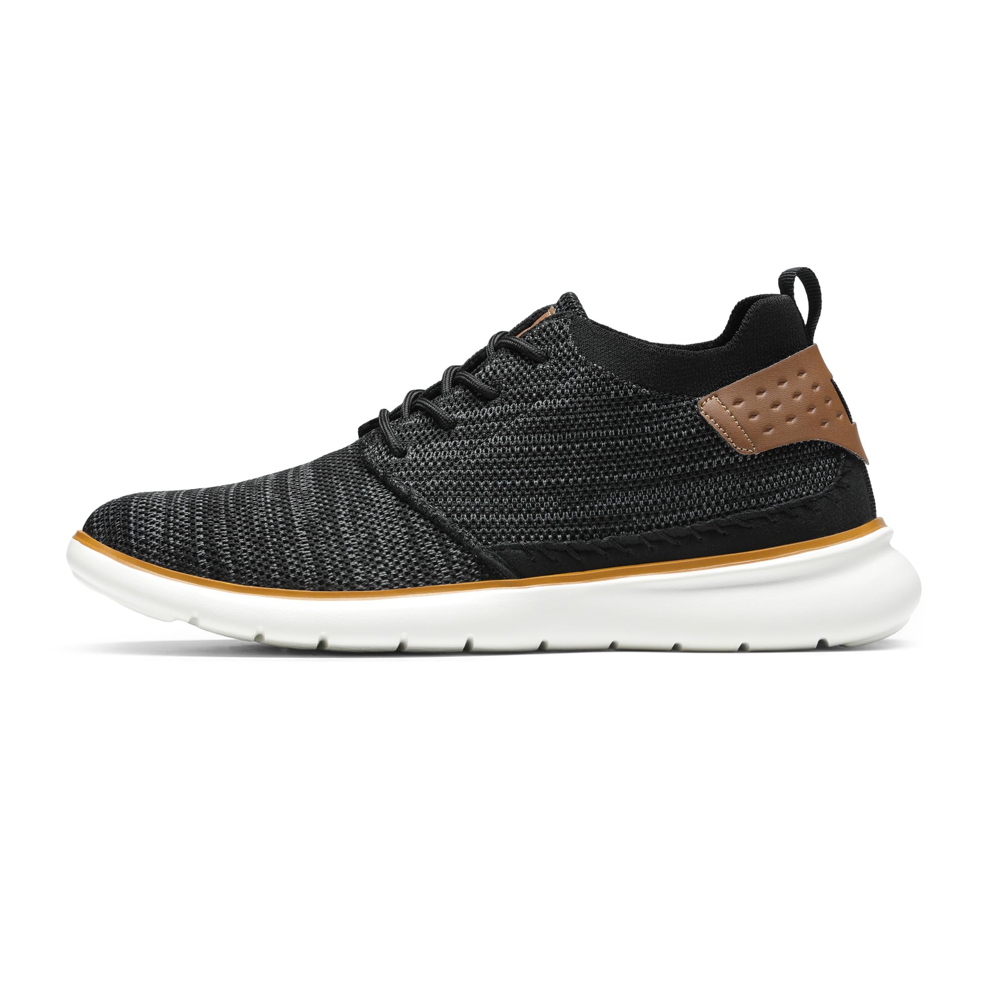 Bruno Marc Mens Mesh Fabric Fashion Sneakers Casual Oxfords Lightweight Breathable Versatile Walking Shoes, Black/Grey - 11 (Zero-01)