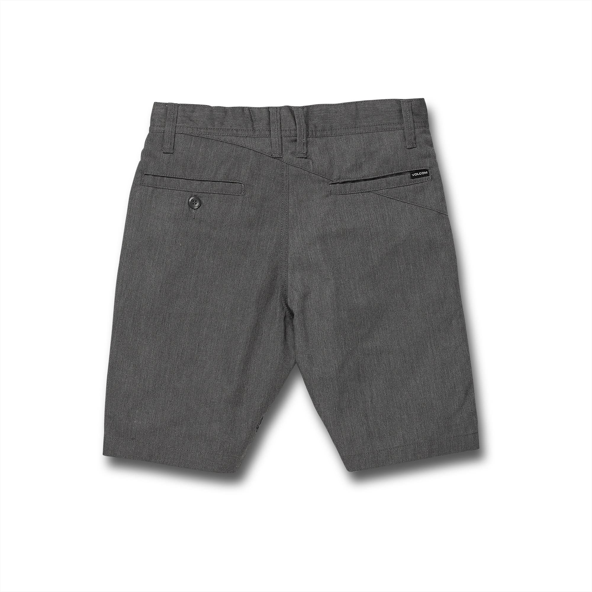 Volcom Boys' Frickin Chino Shorts, Charcoal Heather, 30