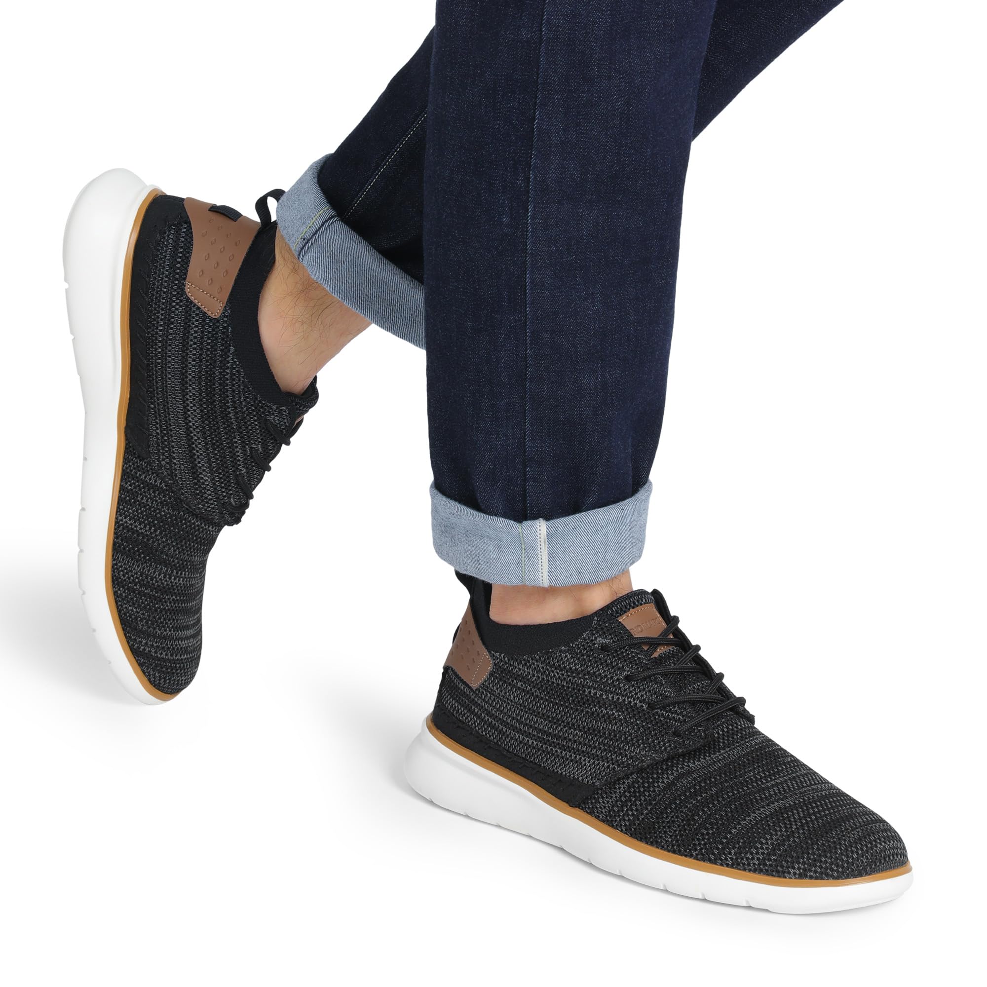 Bruno Marc Mens Mesh Fabric Fashion Sneakers Casual Oxfords Lightweight Breathable Versatile Walking Shoes, Black/Grey - 11 (Zero-01)