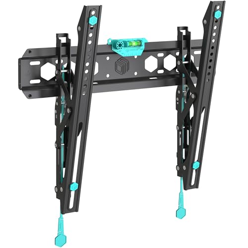 ONKRON Tilting TV Wall Mount for 32-70 Inch TV & Screen, Low Profile TV Wall Mount up to 132 lbs, Slim Fit TV Wall Mount Tilt Down with VESA 75x75-400x400/Universal Wall Mount for TV Black