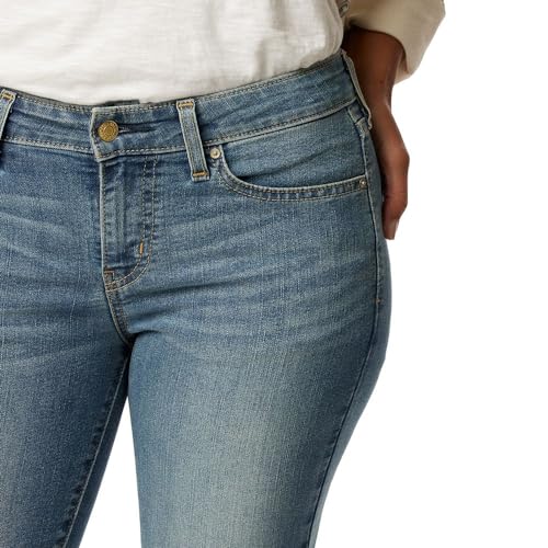 Levi Strauss Signature Gold Women's Mid-Rise Slim Fit Capris (Available in Plus Size), Blue Ice, 6