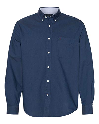Tommy Hilfiger - New England Solid Oxford Shirt - 13H1864 - L - Navy Blazer