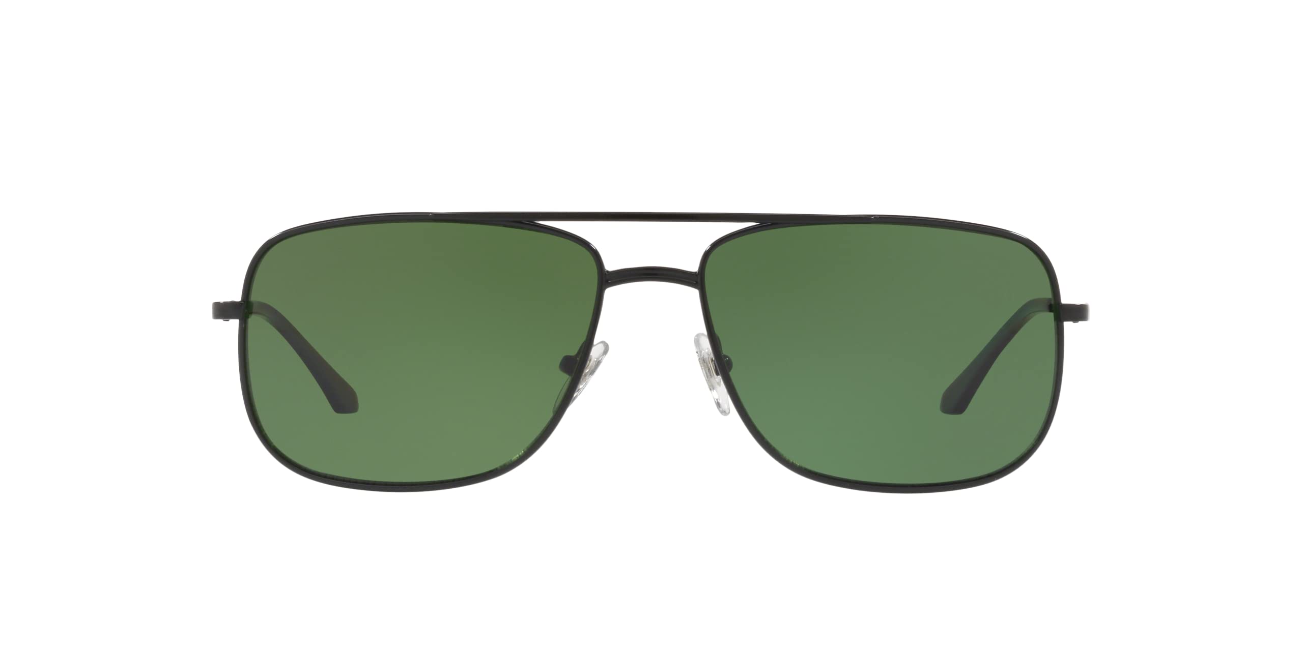 Sunglass Hut Collection Man Sunglasses Black Frame, Polarized Green Classic G-15 Lenses, 59MM
