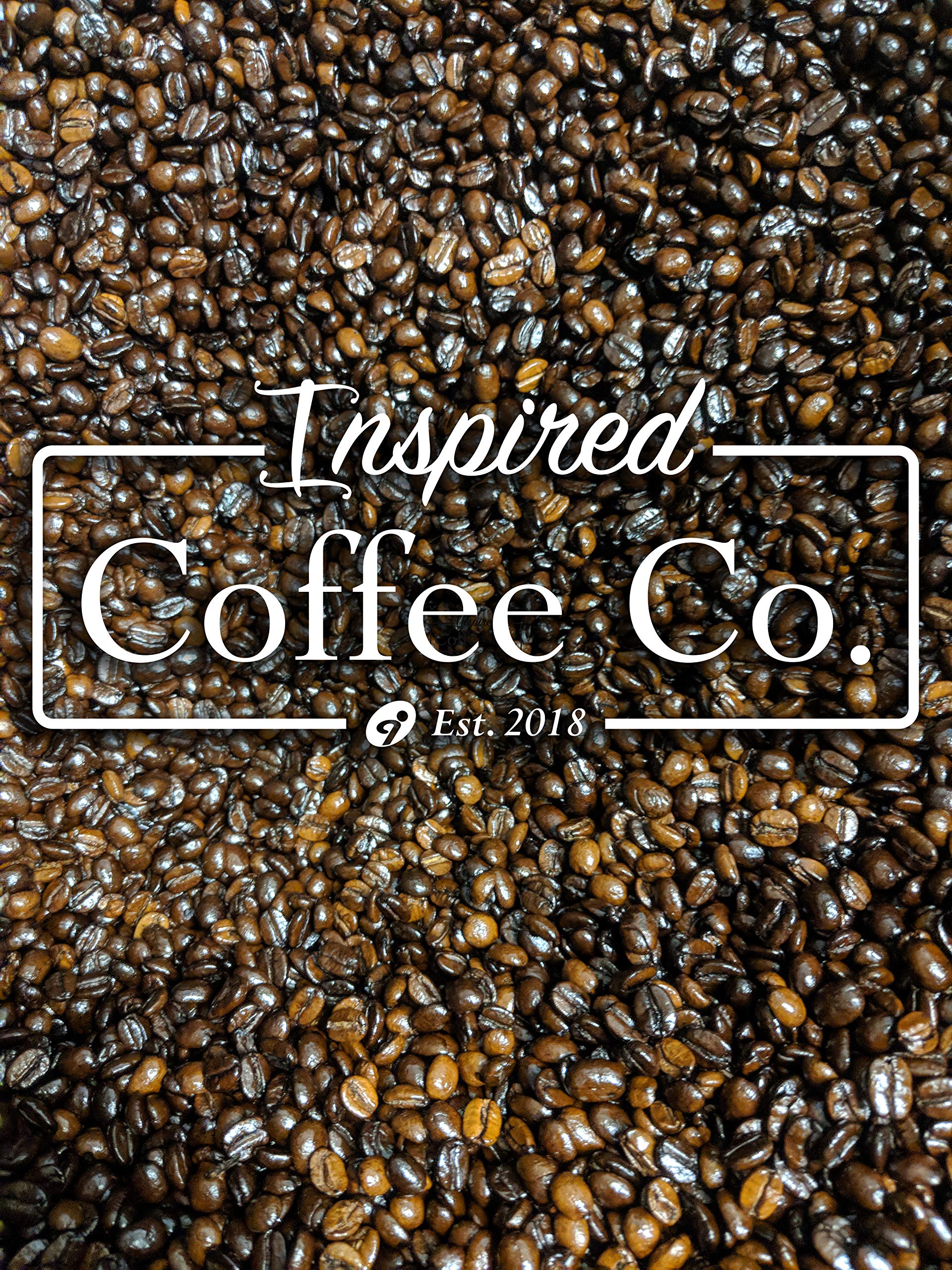 Decaf French Vanilla - Flavored Cold Brew Coffee - Inspired Coffee Co. - Swiss Water Process - Coarse Ground Coffee - 12 oz. Resealable Bag, Blue and Black