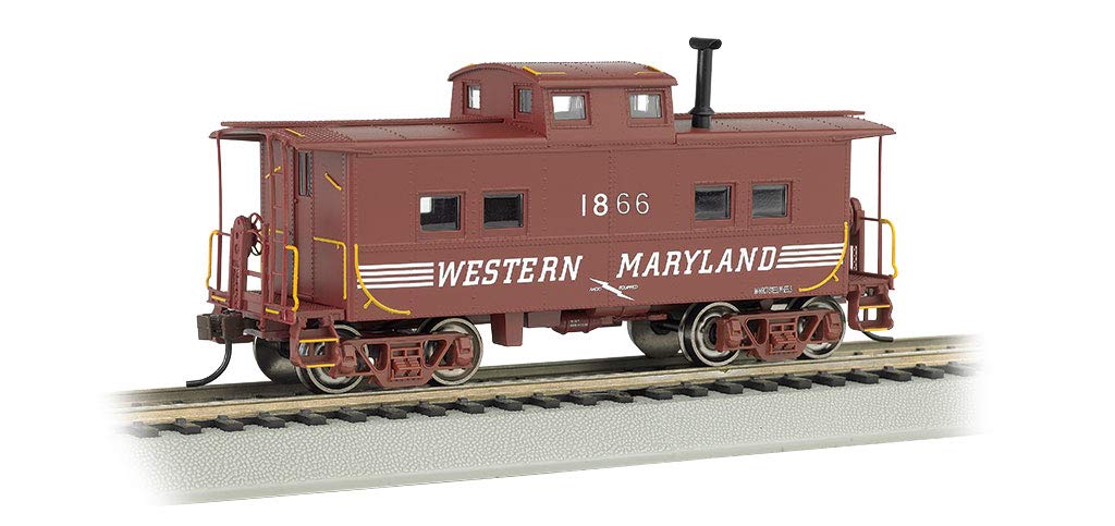 Bachmann Trains Northeast Steel Caboose - Western Maryland #1863 (Speed Lettering) - HO Scale, Protypical Brown
