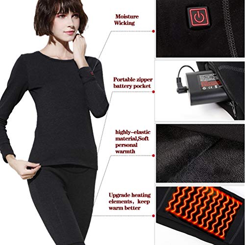 Thermal Underwear Set Women Men,Breathable Flexible undershirt snow gear for Home Indoors, Outdoors, Sports,Winter