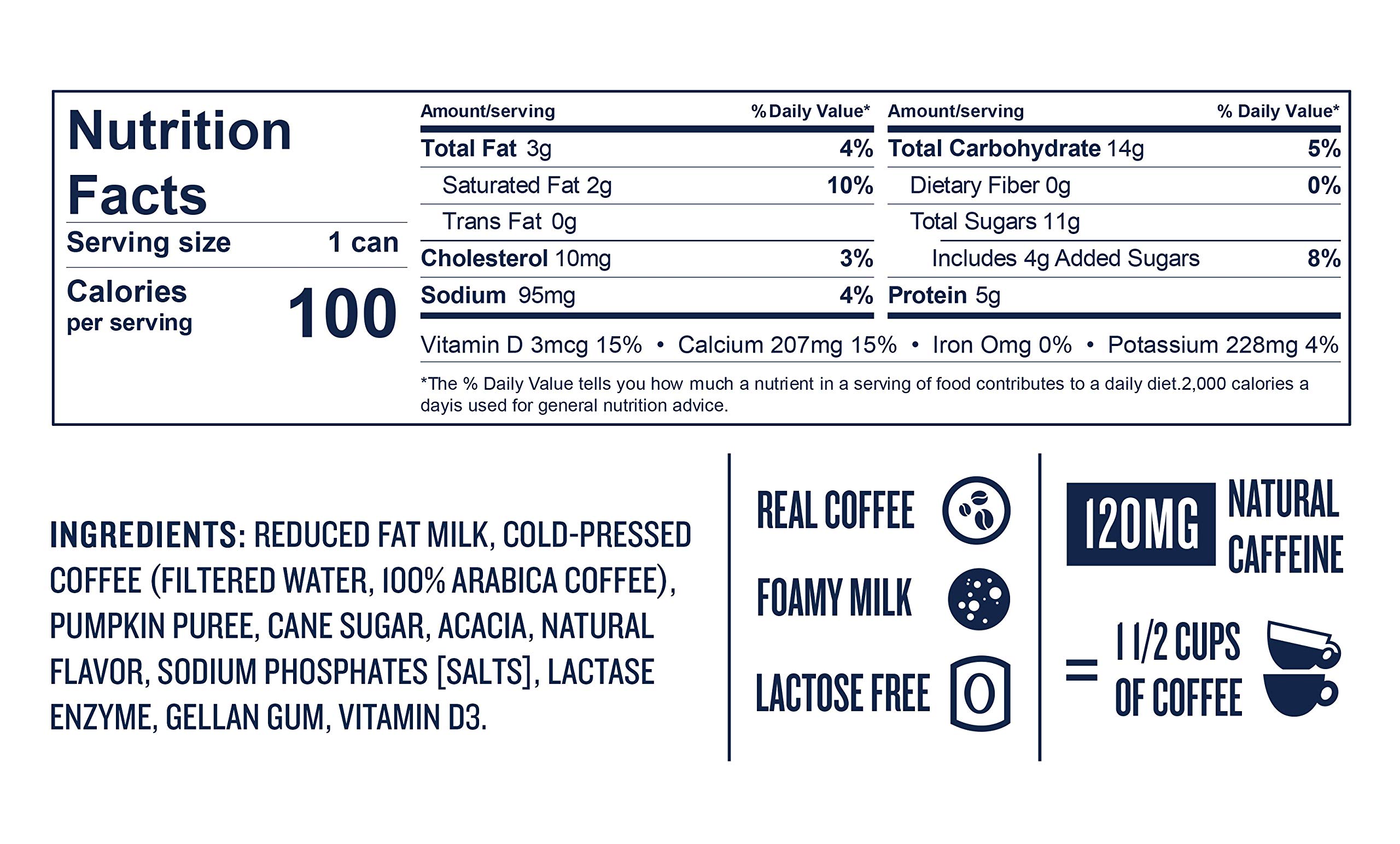 La Colombe Draft Latte - Cold-pressed Espresso & Frothed Milk + Real Pumpkin - Made With Real Ingredients - Grab & Go Coffee, Pumpkin Spice, 9 Fl Oz (Pack of 12)