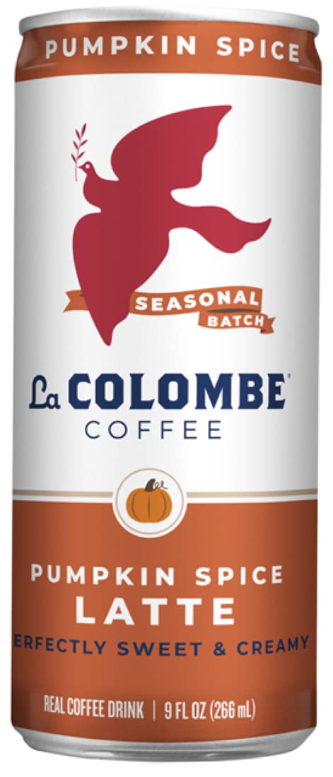 La Colombe Draft Latte - Cold-pressed Espresso & Frothed Milk + Real Pumpkin - Made With Real Ingredients - Grab & Go Coffee, Pumpkin Spice, 9 Fl Oz (Pack of 12)