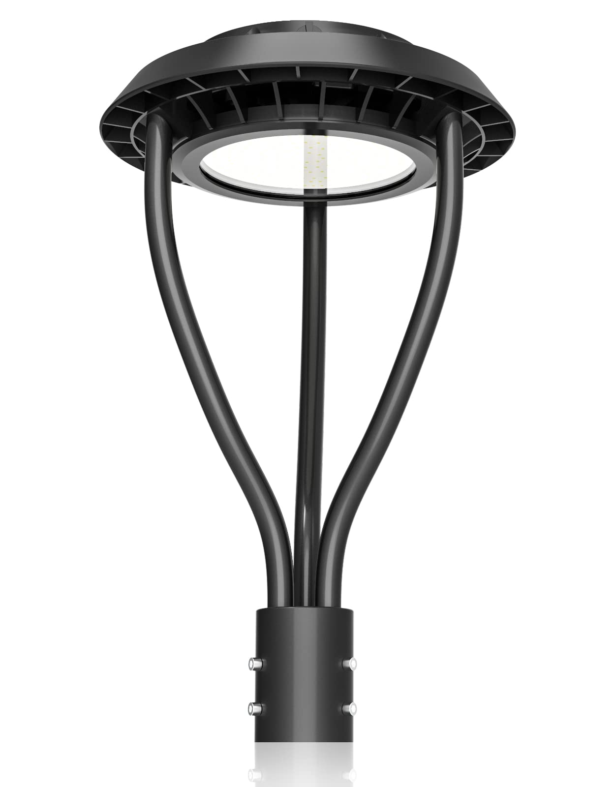 60W LED Post Top Light 60W/48W/36W Wattage Adjustable ETL&DLC Listed 8400Lm LED Post Pole Top Light Dusk to Dawn IP65 Waterproof for Outdoor Pole Mount Light Fixture 100-277VAC