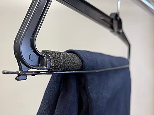 NAHANCO Removable Replacement Rubber Strap for Plastic Pant Hanger Style #7500, Black
