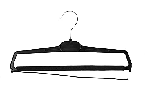 NAHANCO Removable Replacement Rubber Strap for Plastic Pant Hanger Style #7500, Black