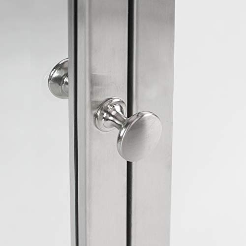 Head West Brushed Nickel Stainless Steel Recessed Medicine Cabinet Mirror - 16 x 26