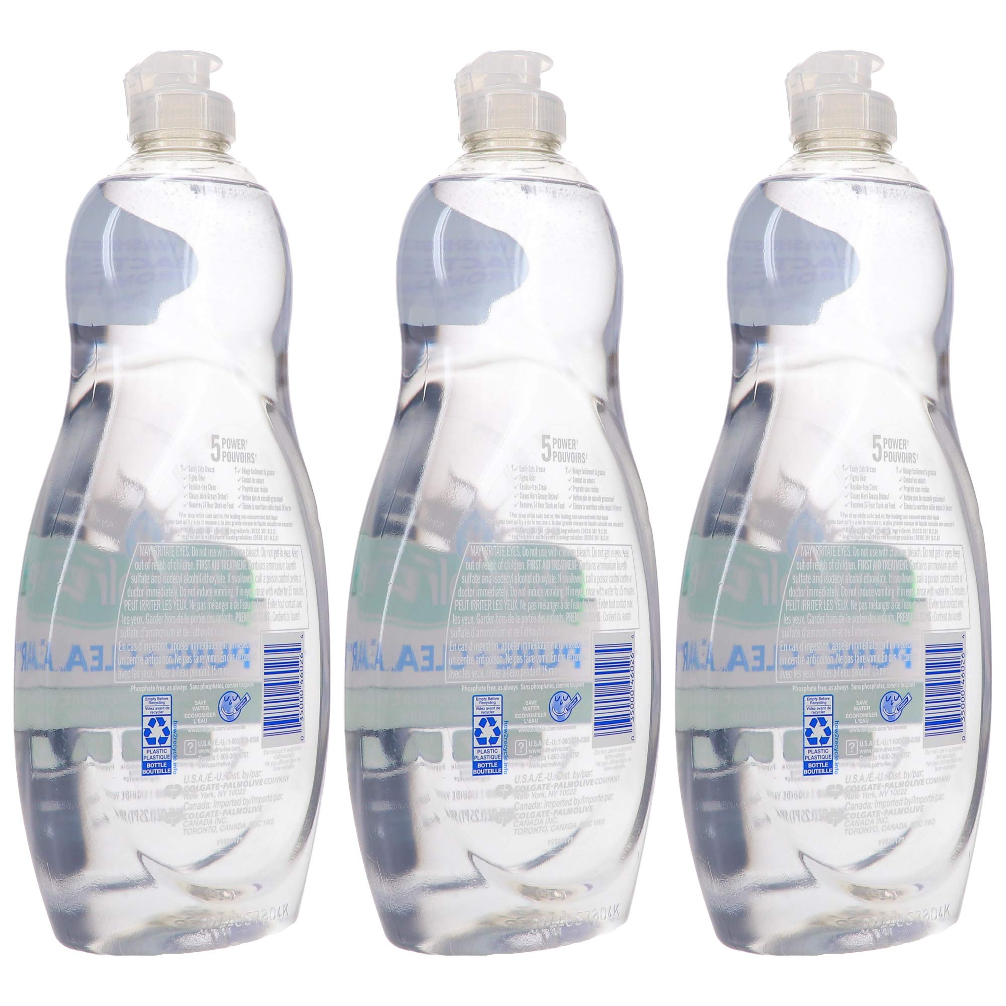 Palmolive Pure plus Clear Ultra Concentrated Dish Liquid, 20 Ounce, Pack of 3
