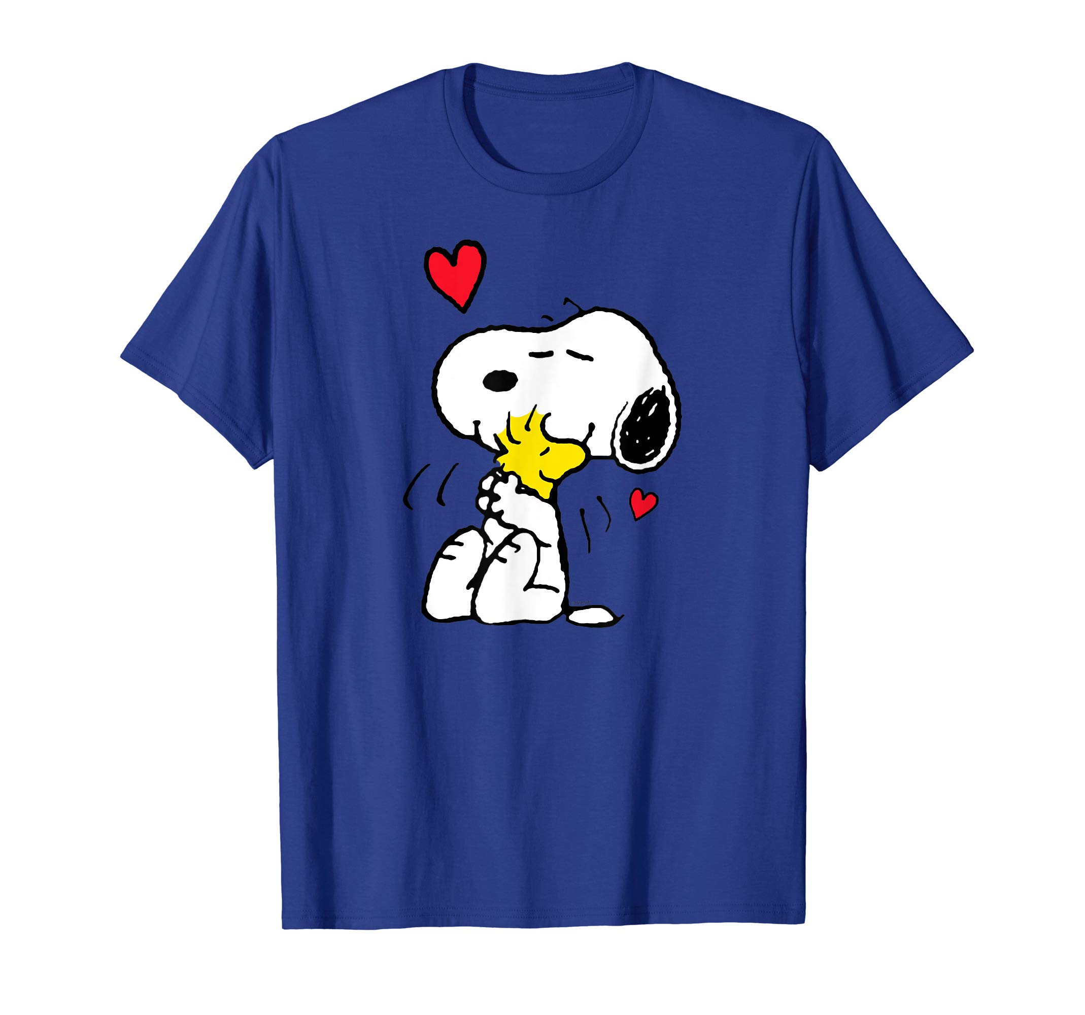 Peanuts Valentine Snoopy and Woodstock Lots of Love Short Sleeve T-Shirt