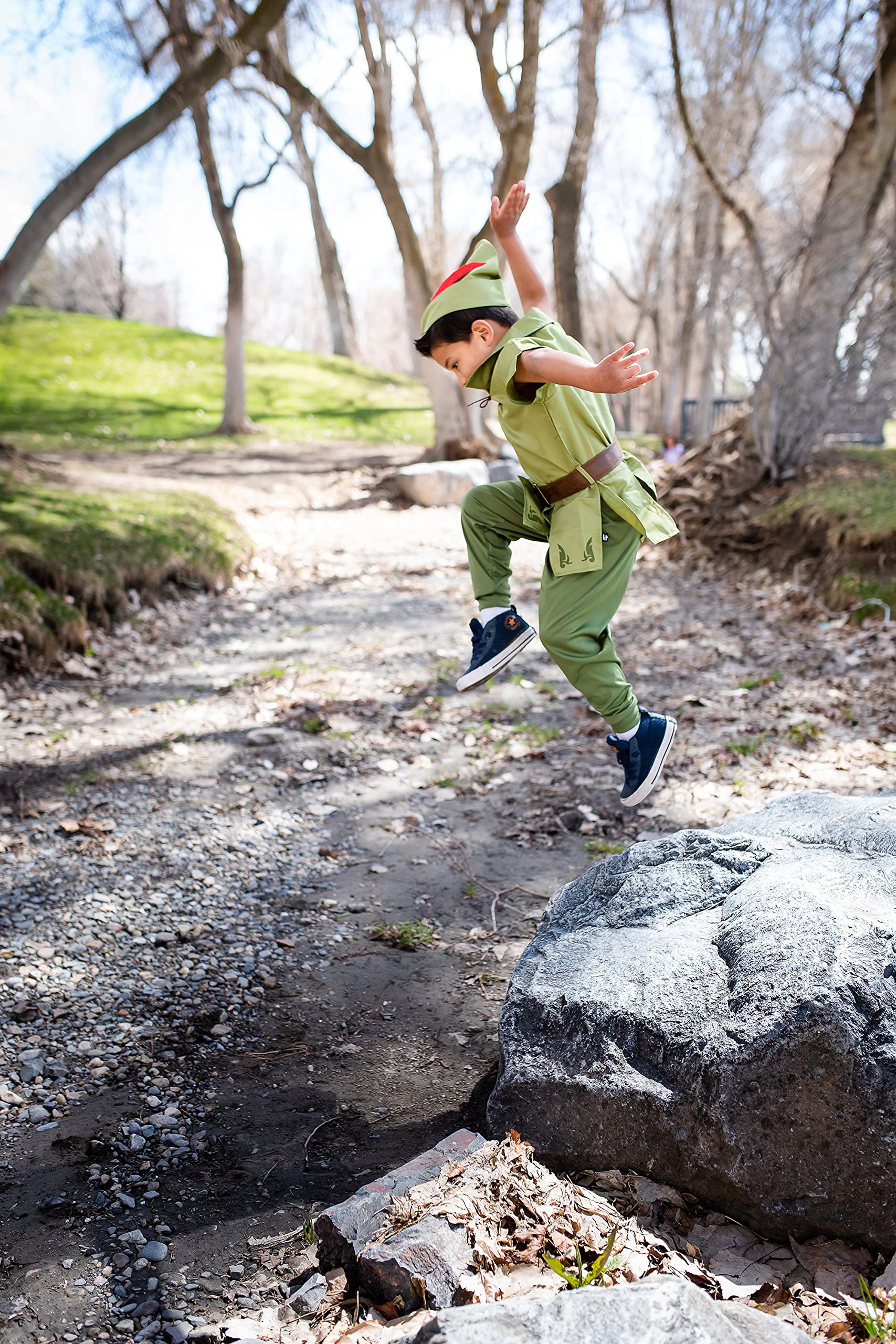 Little Adventures Child Peter Pan Costume (Large Age 5-7) - Machine Washable Child Pretend Play and Party Costume