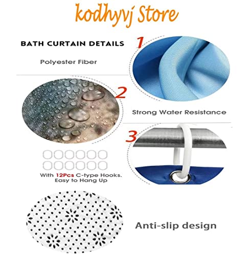 kodhyvj 4 PCS Gaming Bathroom Sets for Boys Game Shower Curtain Set with Curtain,Rug,Toilet Cover and U Shaped Mat Video Gamer Bathroom Decor with 12 Hooks