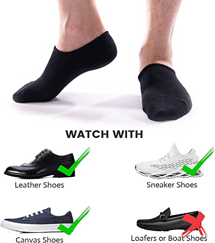 IDEGG No Show Socks Men Low Cut Ankle Short Socks for Men Casual Athletic Socks with Non Slip Grip