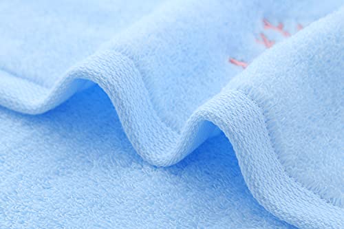 YUNDODO Hand Towels Set of 2 100% Cotton Ultra Soft 14 x 30 Inches