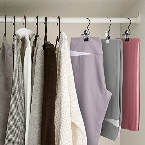 Rtteri 48 Pieces Boot Hangers Clips 360 Rotating Laundry Hooks Hanging Clamp Space Saving Clothes Pins Socks Towel Clips Portable Multifunctional Heavy Duty Clothespins Space Saving for Closet Jeans