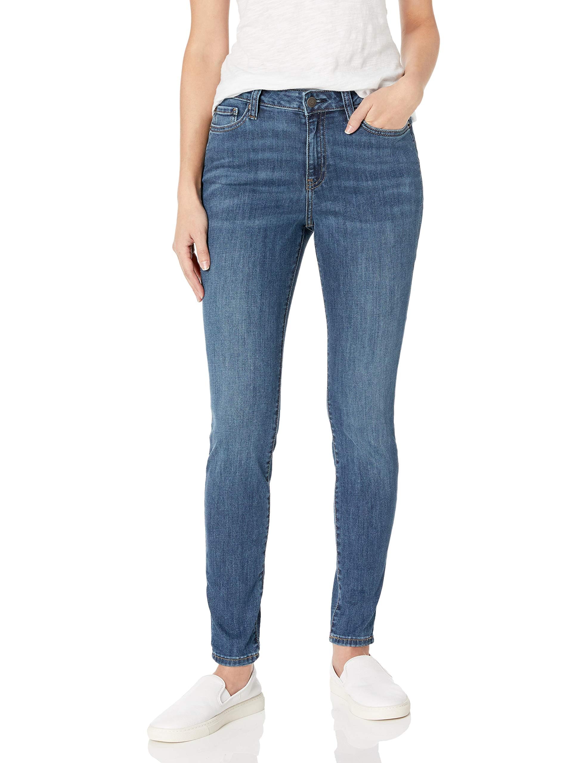 Amazon Essentials Skinny Jeans for Women (Stretchy), Medium Wash, Size 4 Short