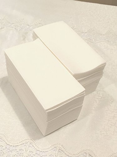 Disposable Guest Towels / Dinner Napkins - 100 Pack.- Elegant, Super Soft & Absorbent - Dining, Entertaining, Weddings, Breakroom, Powder Room. Made In USA