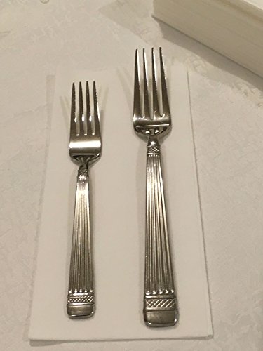 Disposable Guest Towels / Dinner Napkins - 100 Pack.- Elegant, Super Soft & Absorbent - Dining, Entertaining, Weddings, Breakroom, Powder Room. Made In USA