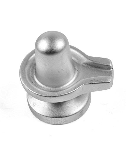 VRINDAVANBAZAAR.COM Parad/Mercury Shivling (20-25 Gram) Small Thumb Size- Vrindavan Bazaar