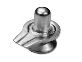VRINDAVANBAZAAR.COM Parad/Mercury Shivling (20-25 Gram) Small Thumb Size- Vrindavan Bazaar