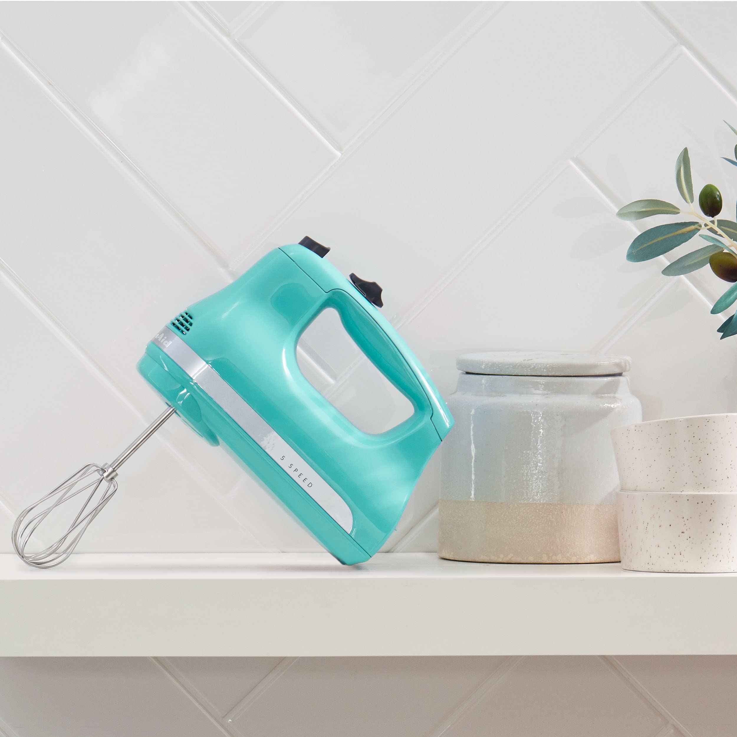 KitchenAid 5 Ultra Power Speed Hand Mixer - KHM512, Aqua Sky