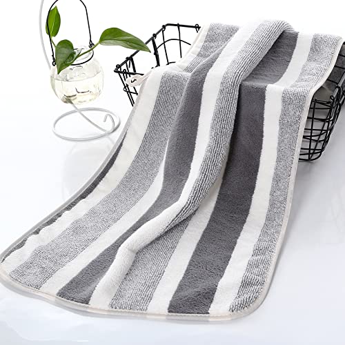 SOFTBATFY Soft and Fluffy Microfiber Hand Towel Face Towels Set 4Pack, 14inch x 30inch - Quick Drying Microfiber Towels - Use for Bathroom, Shower, Spa