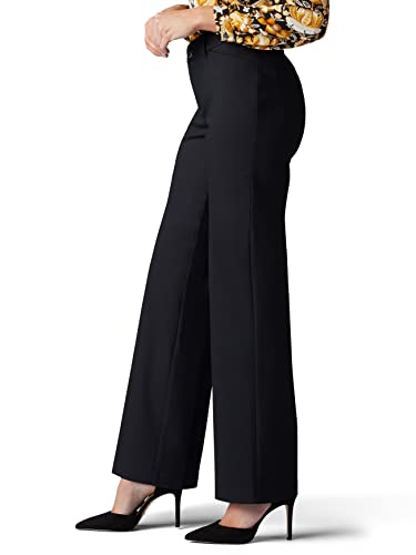 Lee Women's Ultra Lux Comfort with Flex Motion Trouser Pant Black 8 Medium