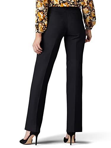 Lee Women's Ultra Lux Comfort with Flex Motion Trouser Pant Black 8 Medium