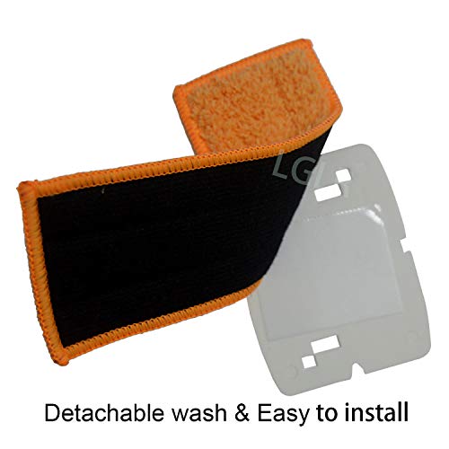 Syxtidy 6 Pack Washable Reusable Mopping Pads for iRobot Braava Jet 240 241 (2 Wet Pads, 2 Dry Pads, 2 Damp Pads)