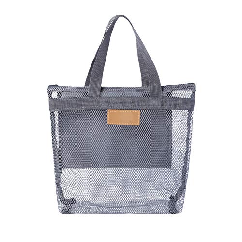 JIANWEI Mesh Shower Caddy, Portable Lightweight Storage Bag Quick Dry Shower Caddy Tote Travel Bathroom Clothes Organizer College Dorm Room Essentials Perfect For Gym, Swimming
