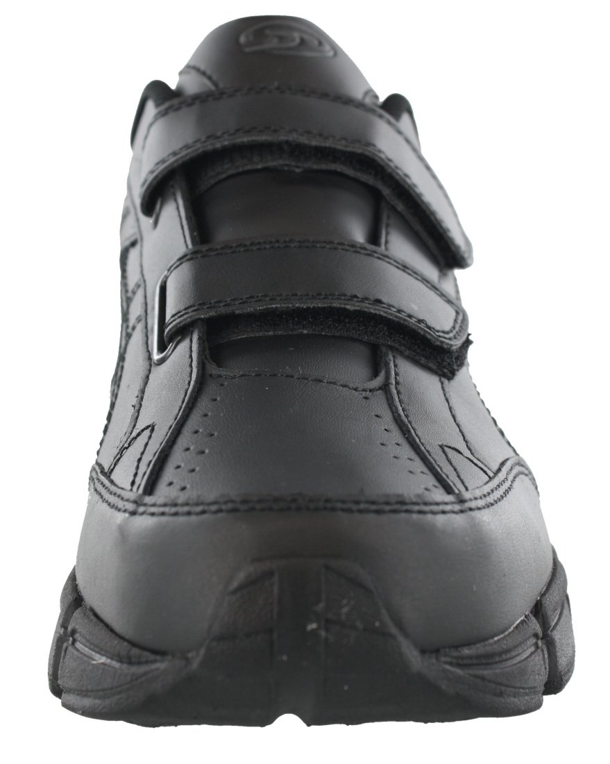 Dr.Scholls Men's Omega Light Weight Dual Strap Closure Sneaker Wide Width, Black, 11.5 Wide