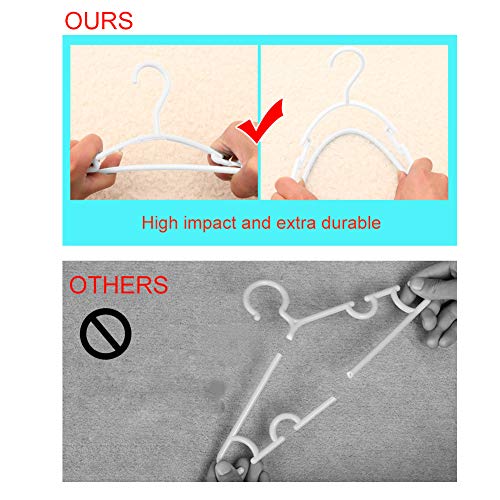 MOBU Baby Hangers for Closet Infant Clothes Hangers Pack of 40 Babies Clothes Hangers for Baby Clothes (White)