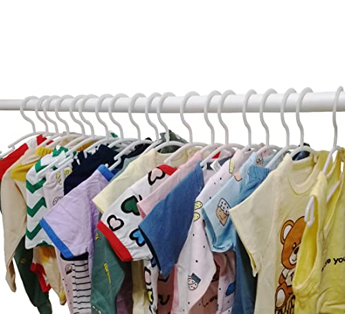 MOBU Baby Hangers for Closet Infant Clothes Hangers Pack of 40 Babies Clothes Hangers for Baby Clothes (White)